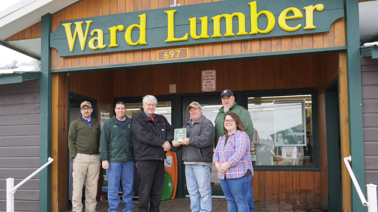 Ward Lumber presents the 2021 Vendor of the Year Award to Coastal ...
