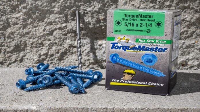 TorqueMaster concrete fasteners
