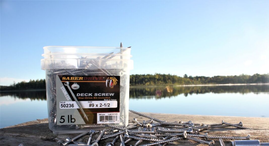 SaberDrive Stainless Steel Deck Screw