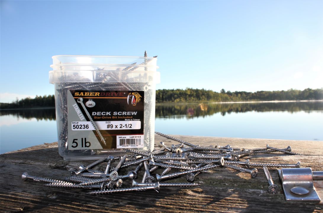 SaberDrive Stainless Steel Deck Screw