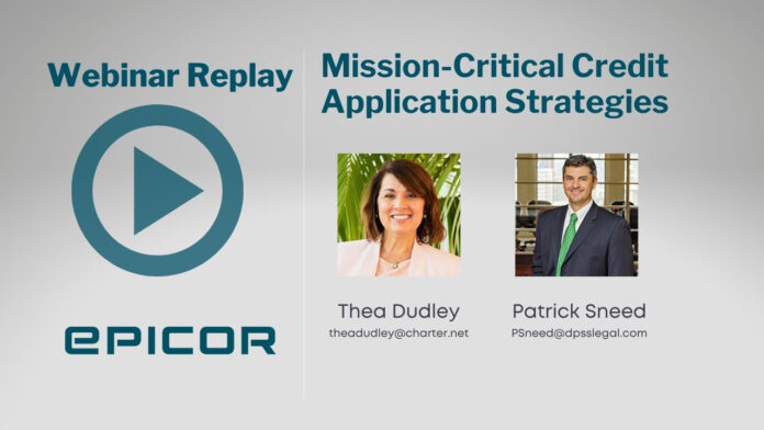 Webinar Replay: Mission-Critical Credit Application Strategies