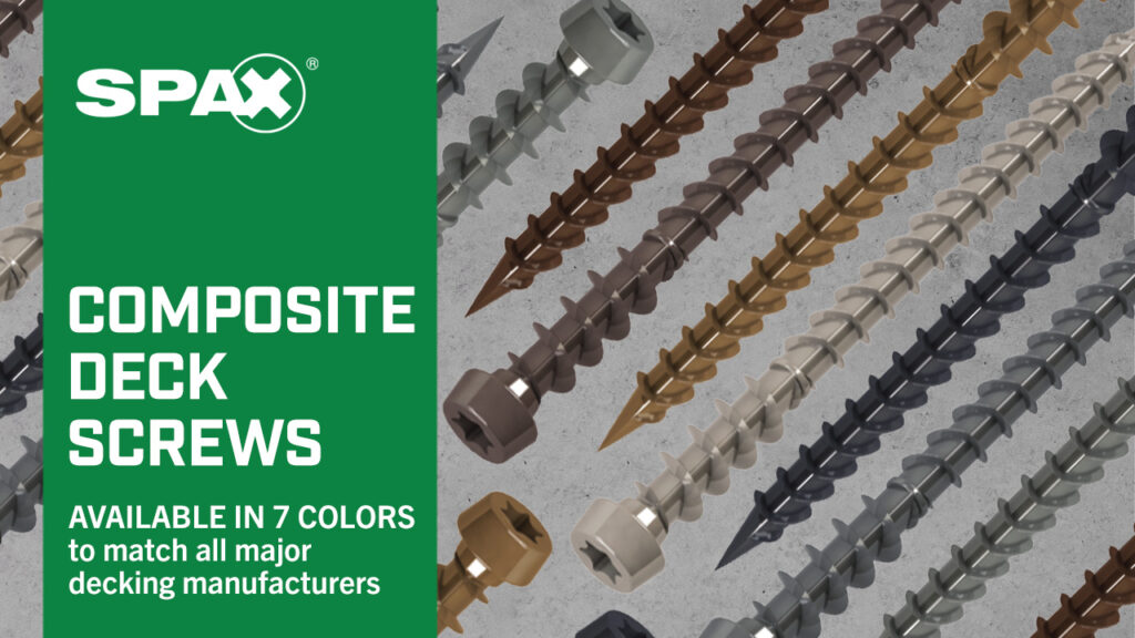 SPAX Composite Deck Screws
