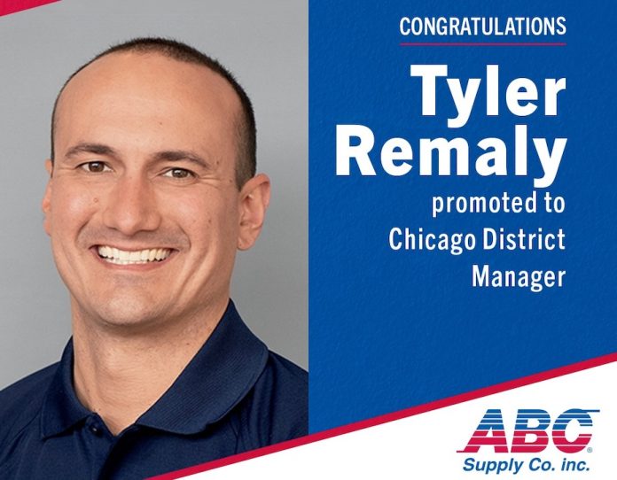 Tyler Remaly promoted to Chicago district manager at ABC Supply