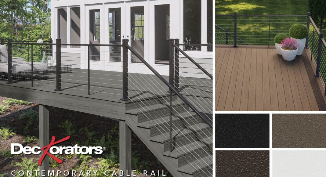 Contemporary Cable Rail system from Deckorators