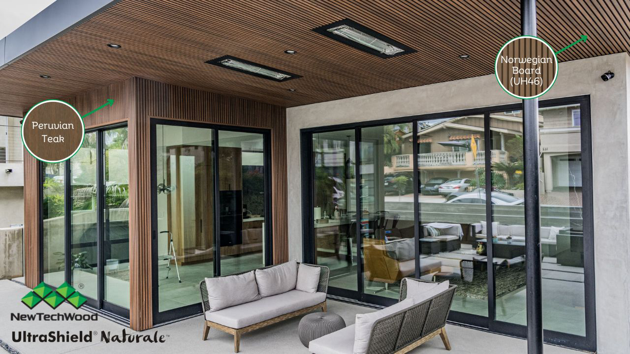 Norwegian Board profile in Peruvian Teak from NewTechWood